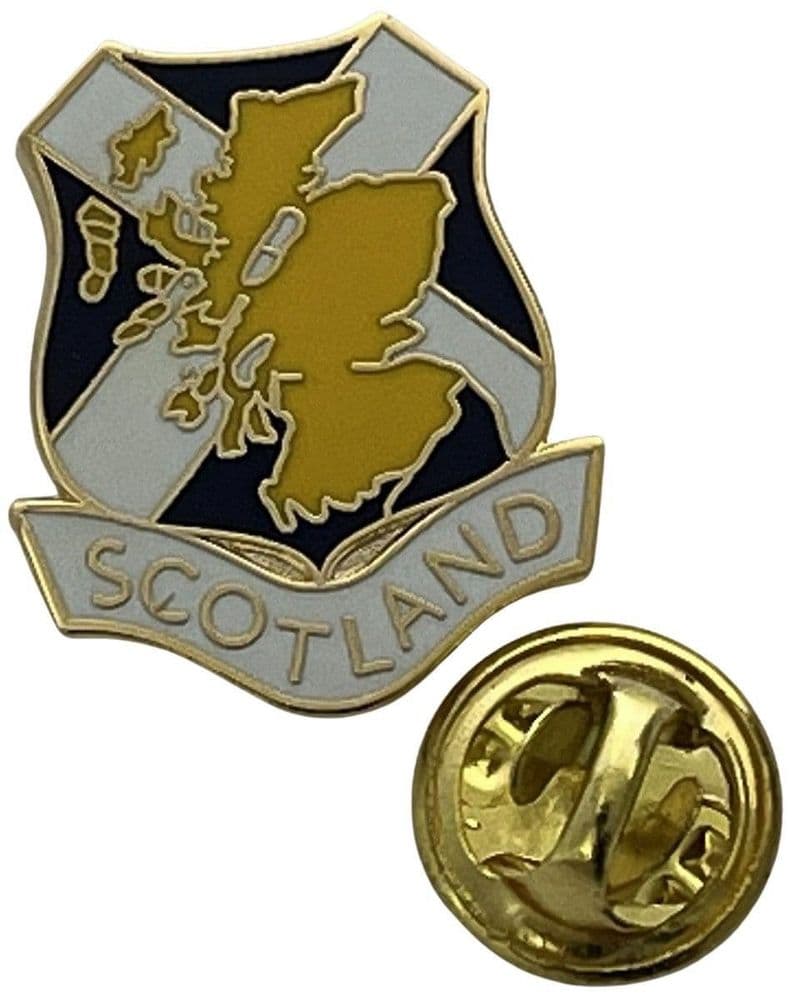 Scotland Map Pin Badge | Buy Scotland Map Pin Badge | NWFlags