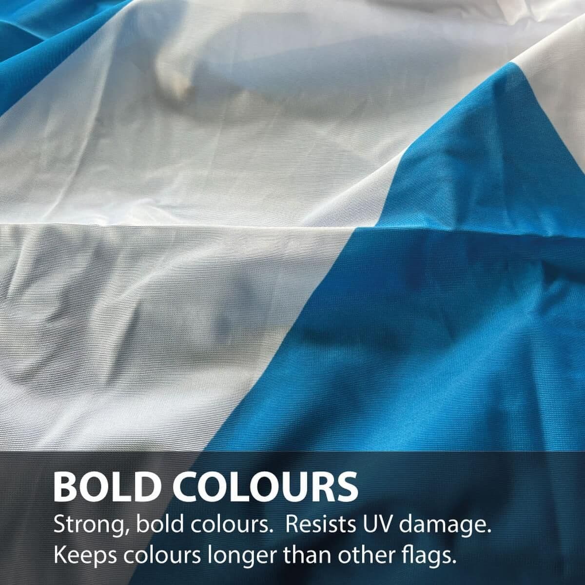 Scotland Light Blue Premium Quality DuraFlag Rope & Toggle - 5ft x 3ft