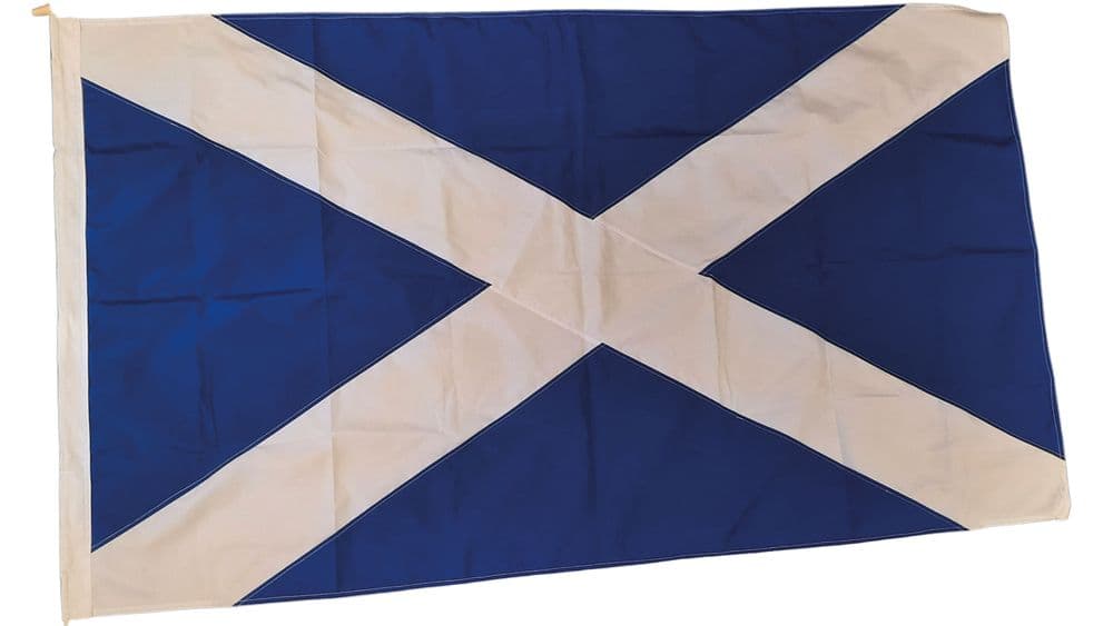 Scotland Sewn Flag with Rope & Toggle - 5ft x 3ft | NWFlags