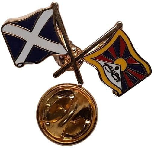 Scotland & Tibet Pin Badge | Buy Scotland & Tibet Pin Badge | NWFlags