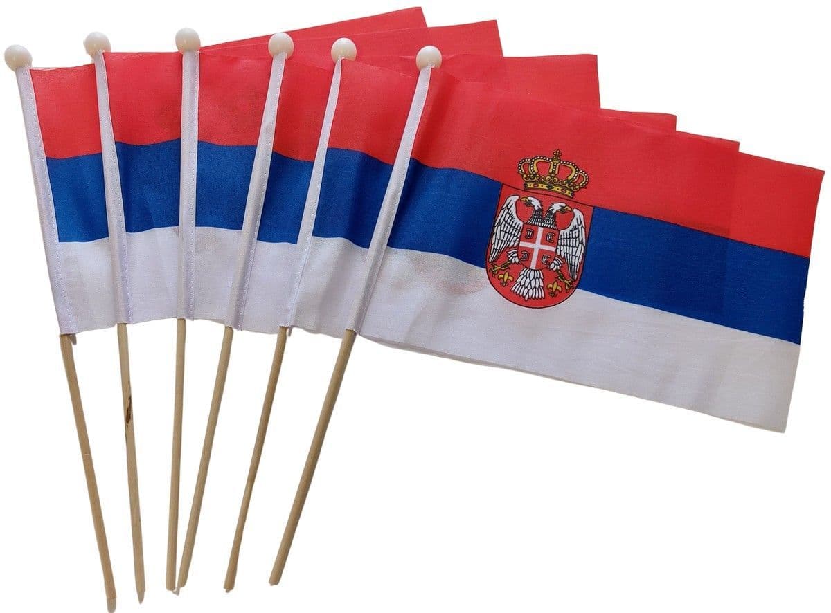 Serbia Pack of Hand Flags | Buy Serbia Pack of Hand Flags | NWFlags