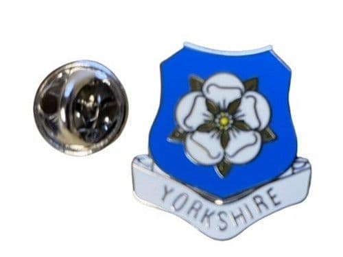 Shield Yorkshire Rose Pin Badge | Buy Shield Yorkshire Rose Pin Badge