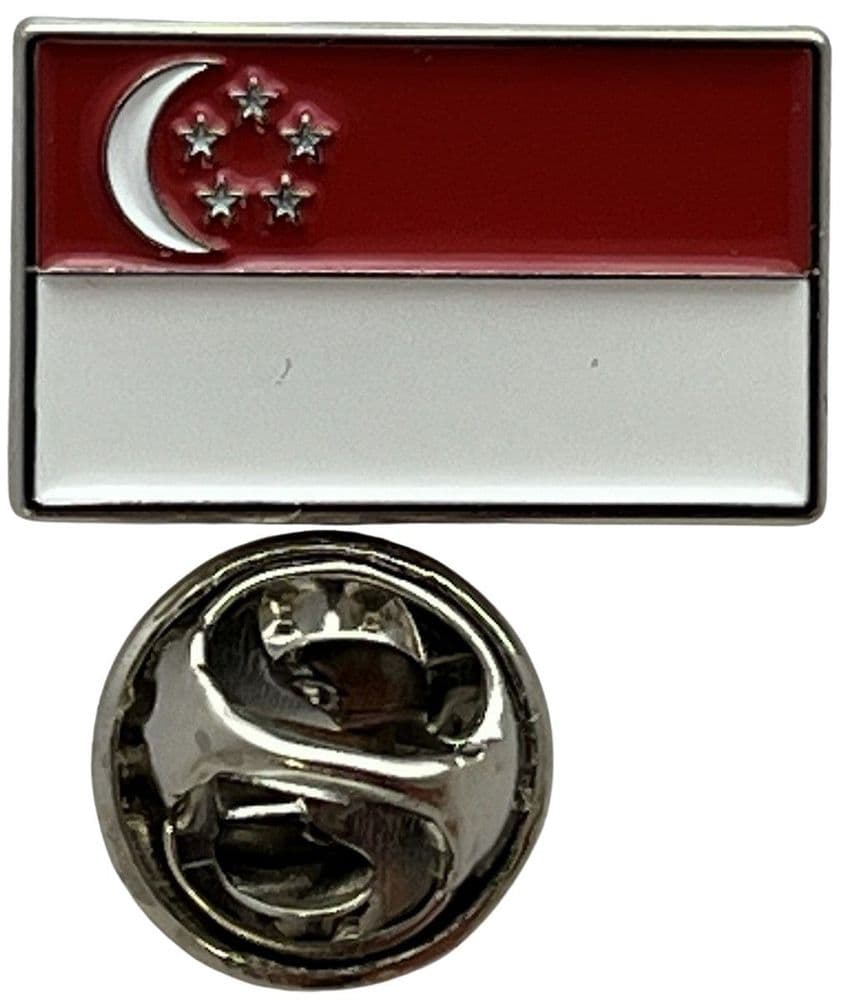 Singapore Flag Pin Badge | Buy Singapore Flag Pin Badge | North West Flags