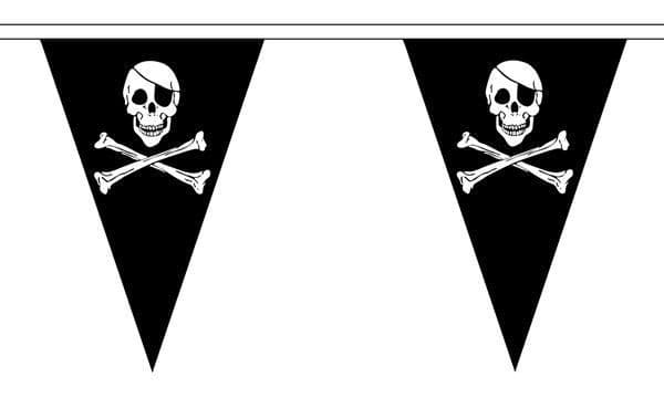 Buy Skull & Crossbones Triangle Bunting | North West Flags