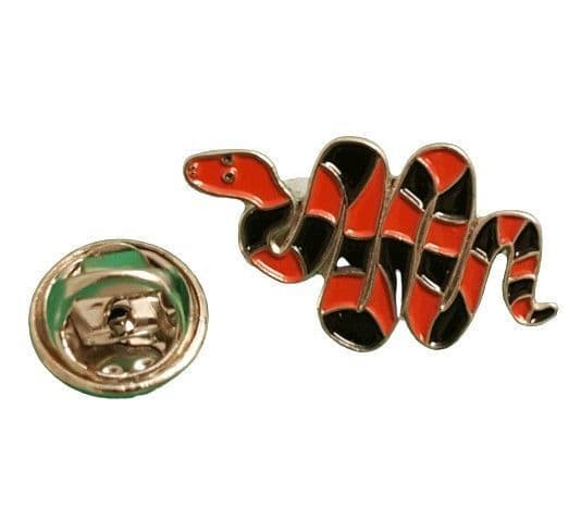Snake Red & Black Pin Badge | Buy Snake Red & Black Pin Badge