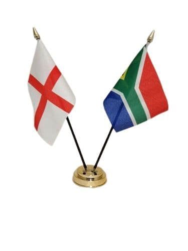 South Africa Table Flag | Buy South Africa & England Table Flag