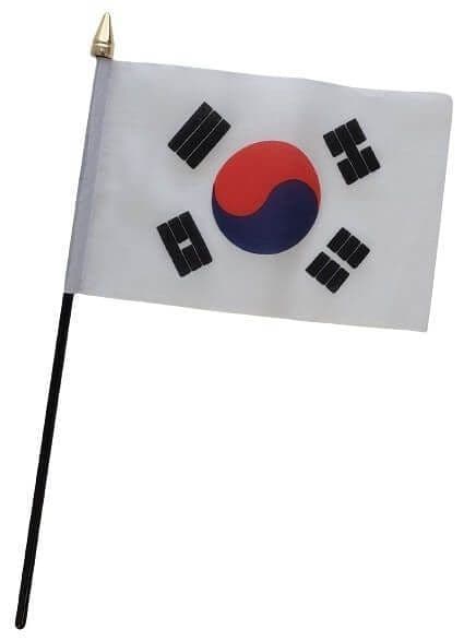 South Korea Table Flag - NO BASE | Buy South Korea Table Flag - NO BASE ...