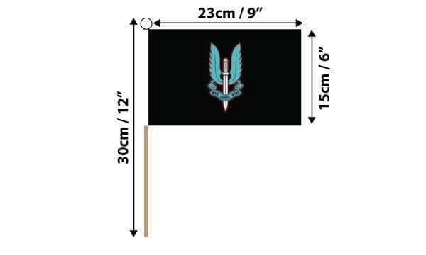 Buy Special Air Service SAS Black Pack of Hand Flags | NWFlags
