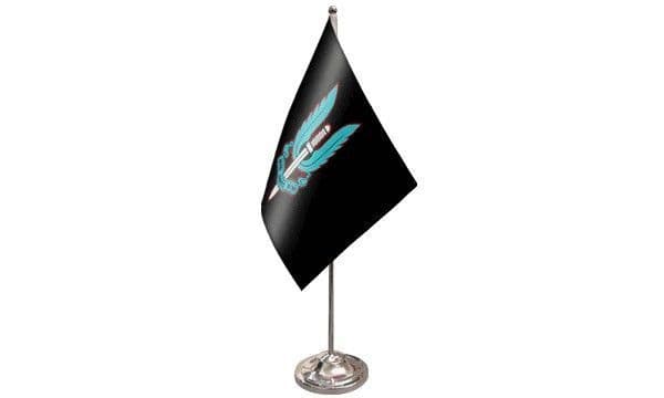 Buy Special Air Service SAS Black Satin Table Flag | NWFlags