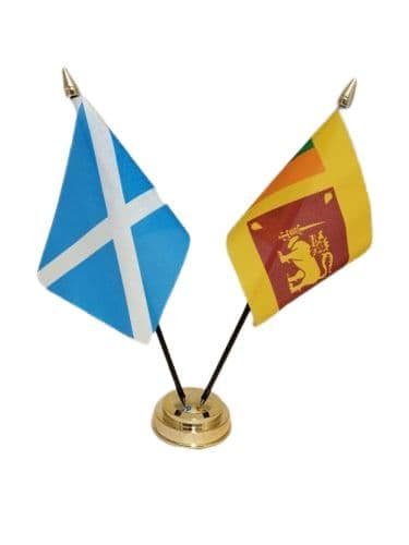 Sri Lanka & Scotland Table Flag | Buy Sri Lanka & Scotland Table Flag