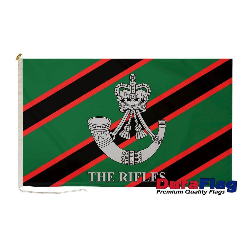 The Rifles Style B Premium Quality DuraFlag Rope & Toggle - 5ft x 3ft