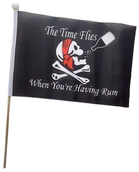 Buy Time Flies When You Have Rum Hand Flag | NWFlags