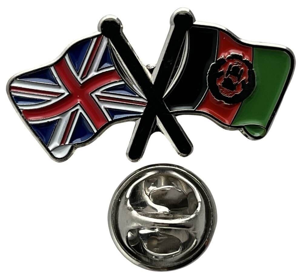 Union Jack & Afghanistan Pin Badge | Buy Union Jack & Afghanistan Pin ...