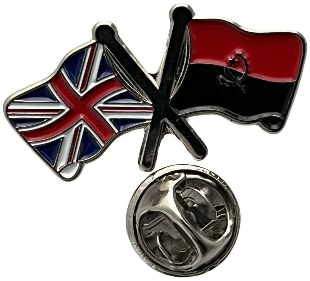 Union Jack & Angola Pin Badge | Buy Union Jack & Angola Pin Badge ...
