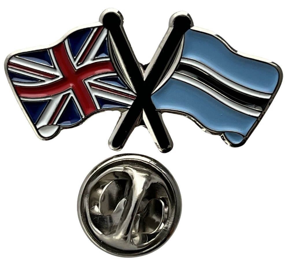 Union Jack & Botswana Pin Badge | Buy Union Jack & Botswana Pin Badge ...