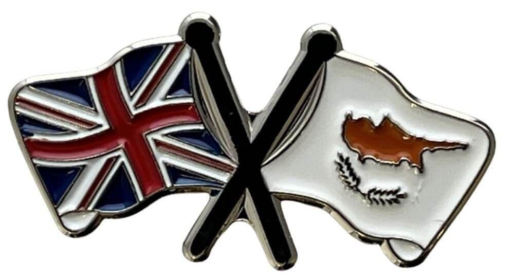 Union Jack & Cyprus Pin Badge | Buy Union Jack & Cyprus Pin Badge | NWFlags