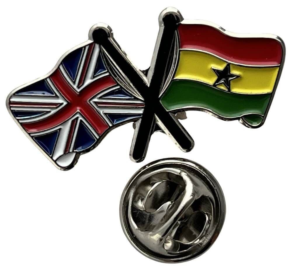 Union Jack & Ghana Pin Badge | Buy Union Jack & Ghana Pin Badge | NWFlags