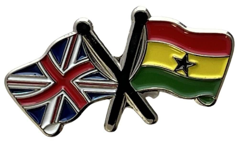 Union Jack & Ghana Pin Badge | Buy Union Jack & Ghana Pin Badge | NWFlags
