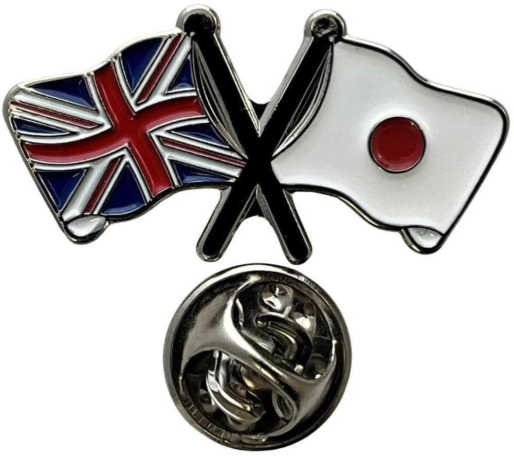 Union Jack & Japan Pin Badge | Buy Union Jack & Japan Pin Badge