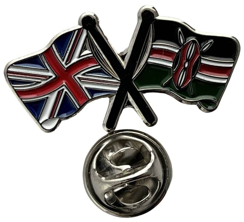 Union Jack & Kenya Pin Badge | Buy Union Jack & Kenya Pin Badge | NWFlags