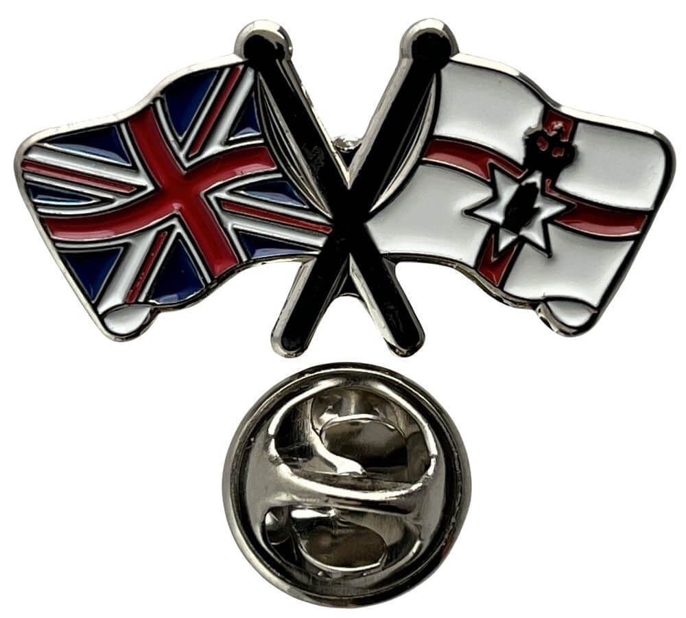 Union Jack & Northern Ireland Pin Badge | NWFlags