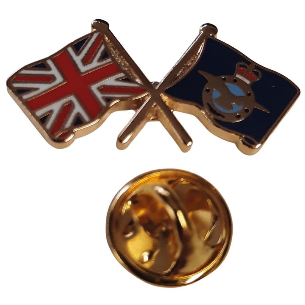 Union Jack & RAF Ensign Pin Badge | North West Flags