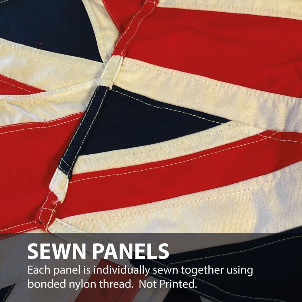 Union Jack Sewn Flag with Rope & Toggle - 1.5ft x 1ft | NWFlags