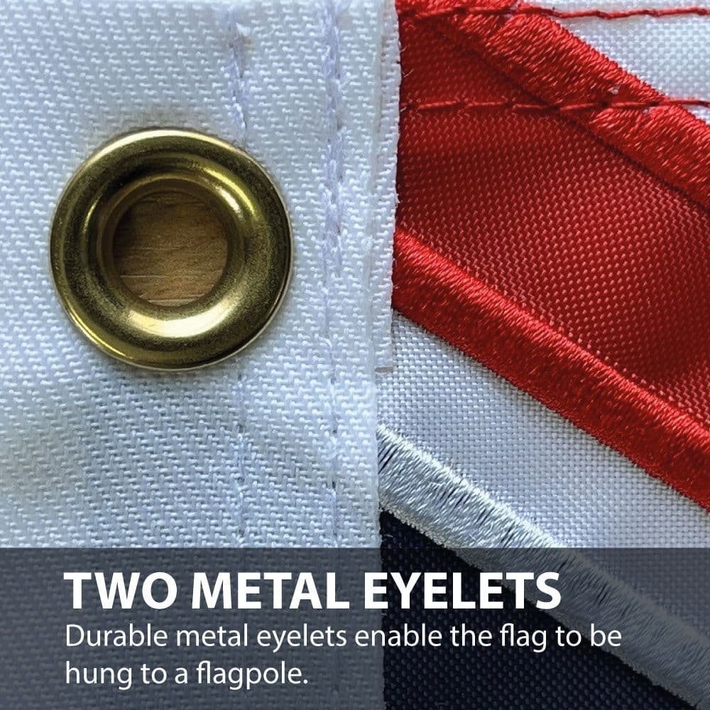 Union Jack Sewn Nylon Flag with Eyelets - 15ft x 1ft | NWFlags