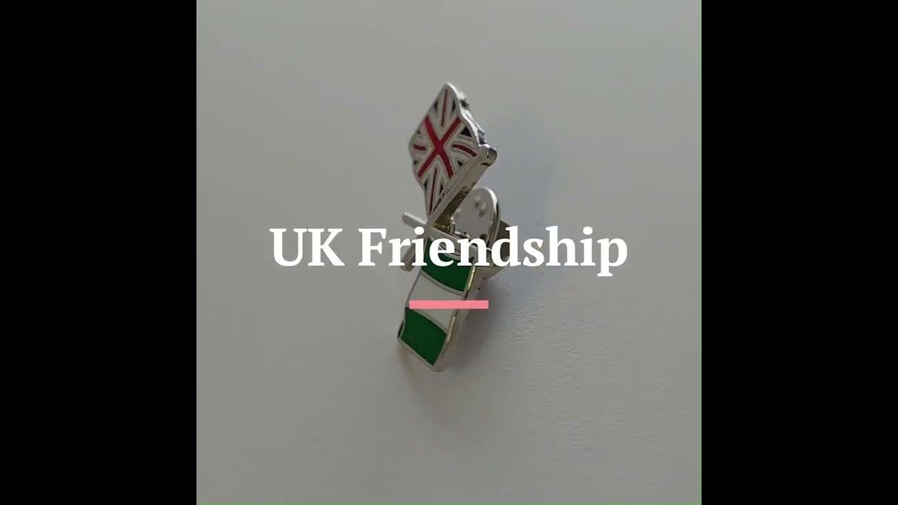 Union Jack & Spain Pin Badge | Buy Union Jack & Spain Pin Badge