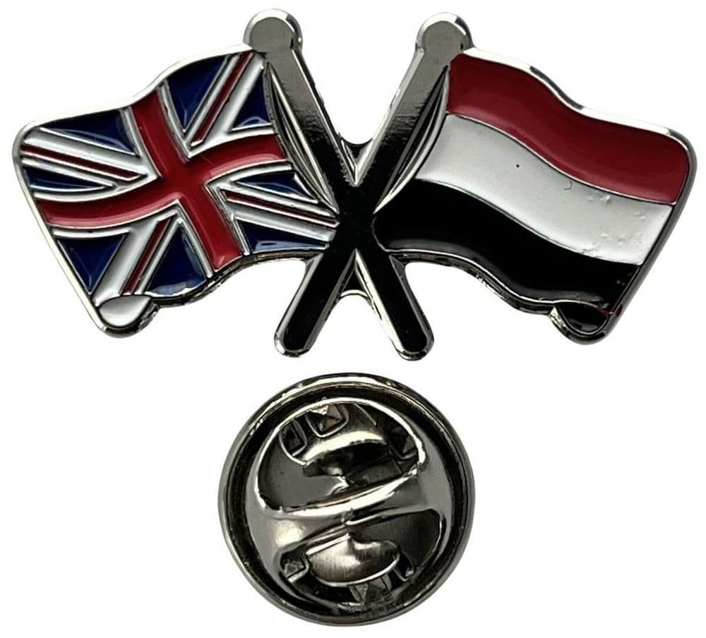 Union Jack & Yemen Pin Badge | Buy Union Jack & Yemen Pin Badge | NWFlags