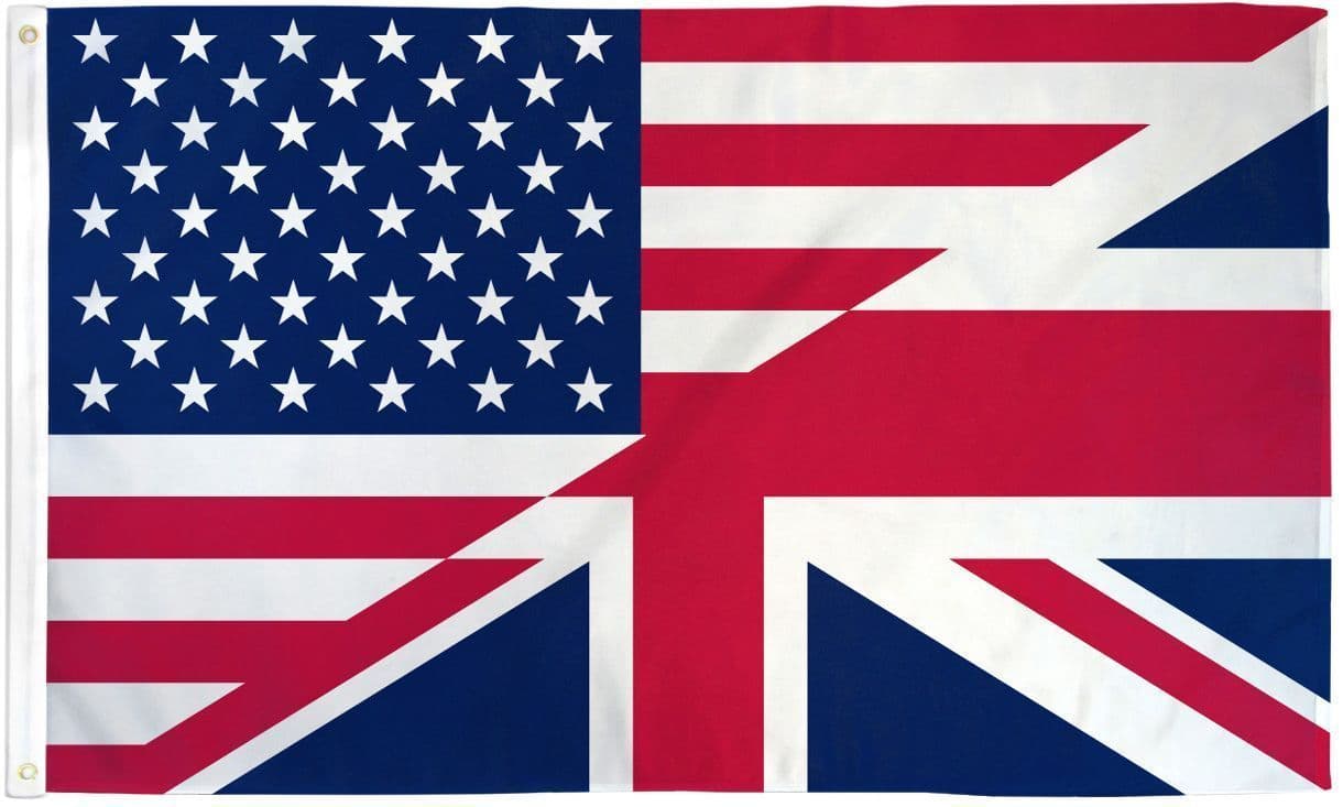 USA and Union Jack Friendship Diagonal 5ft x 3ft Flag | NWFlags