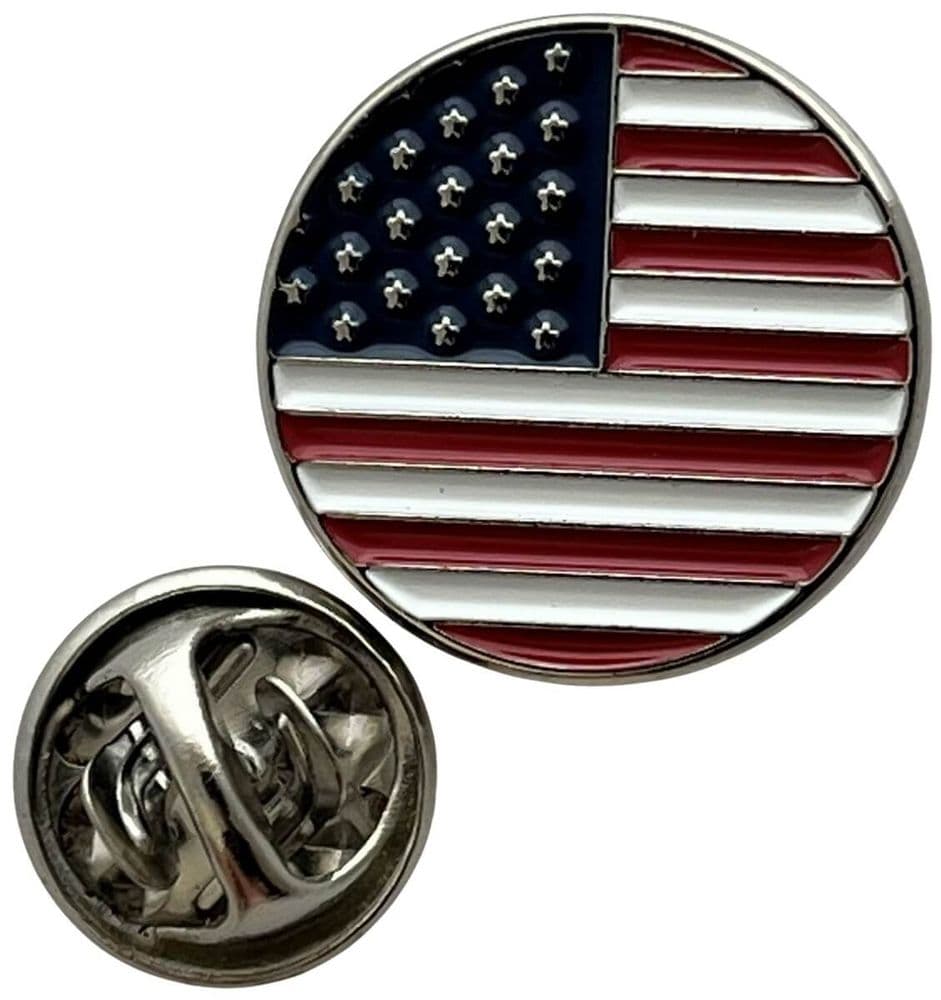 USA Round Pin Badge | Buy USA Round Pin Badge | North West Flags