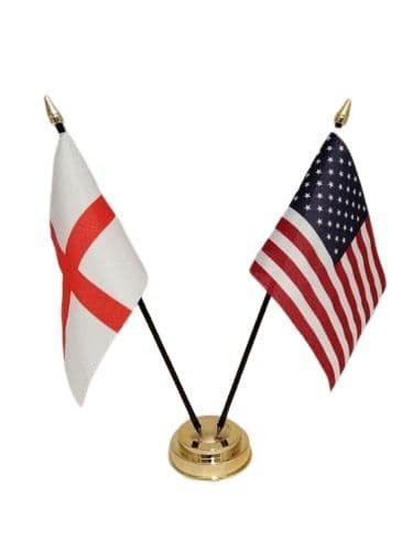 USA & England Table Flag | Buy USA & England Table Flag | NWFlags