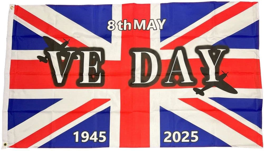 VE Day Anniversary 5ft x 3ft Flag | Buy VE Day Anniversary 5ft x 3ft ...