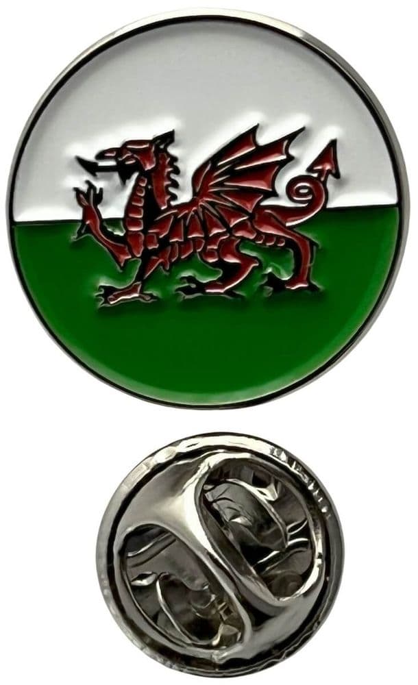 Wales Round Pin Badge | Buy Wales Round Pin Badge | North West Flags