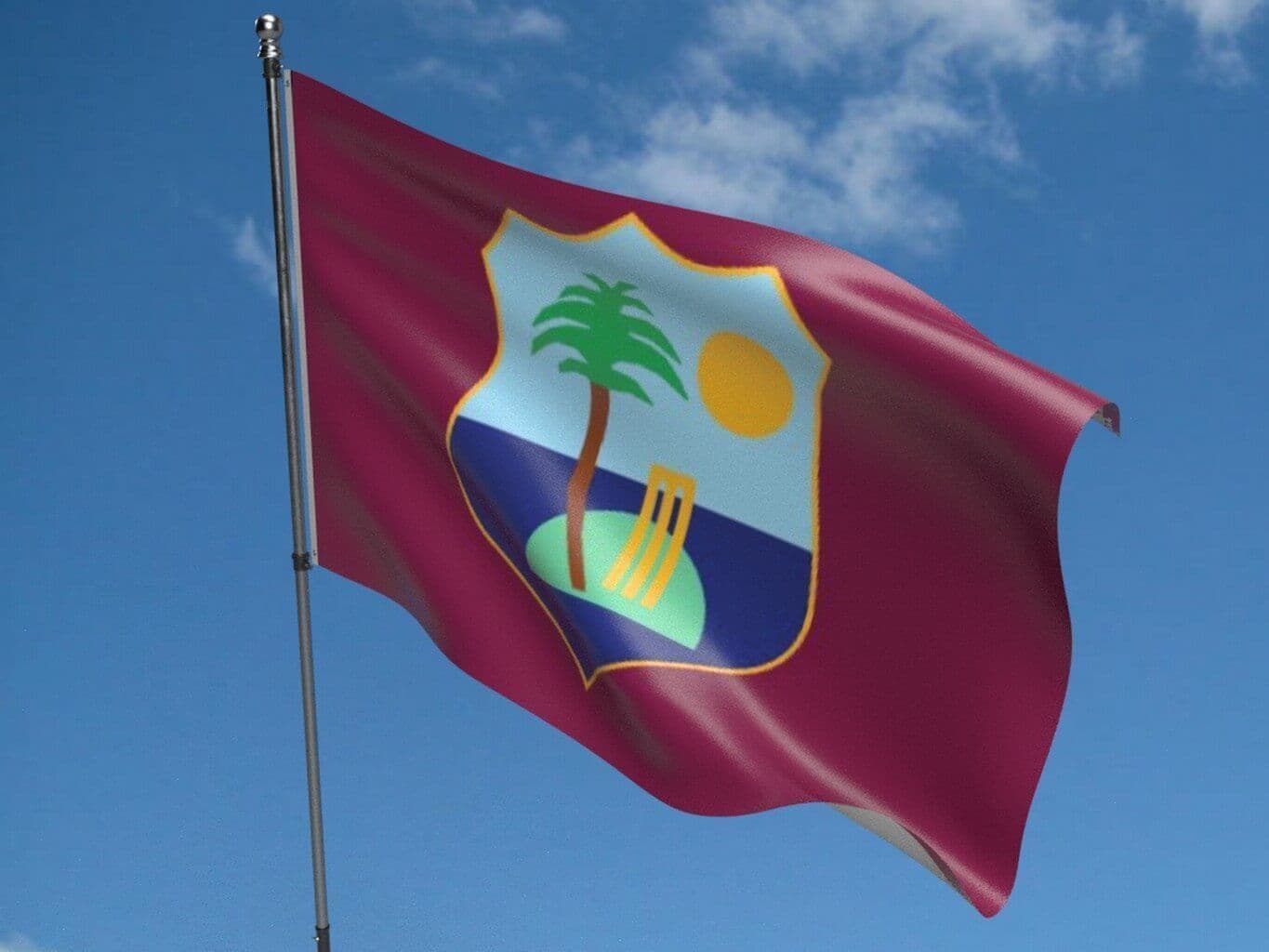 West Indies Flag Flags Of West Indies. West Indies Flag On Fabric