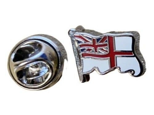 Buy White Ensign Rectangle Large Pin Badge | NWFlags