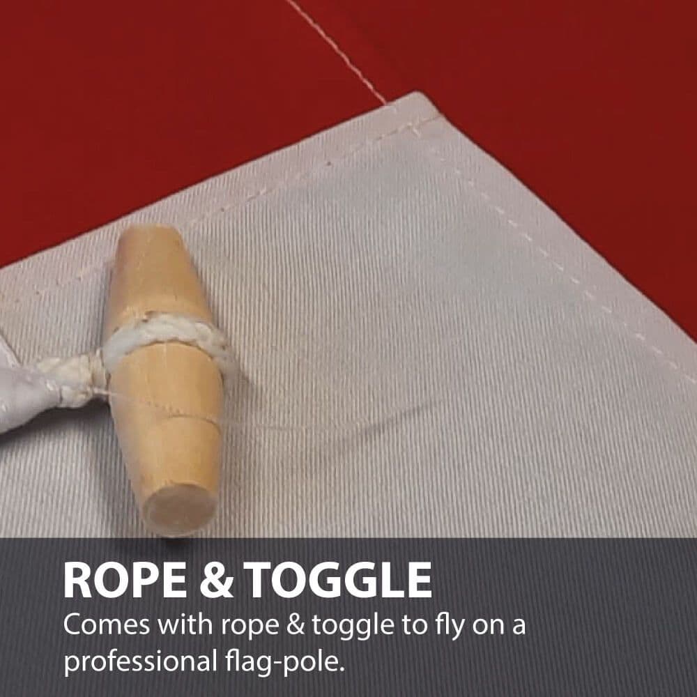 White Ensign Sewn Flag with Rope & Toggle | NWFlags