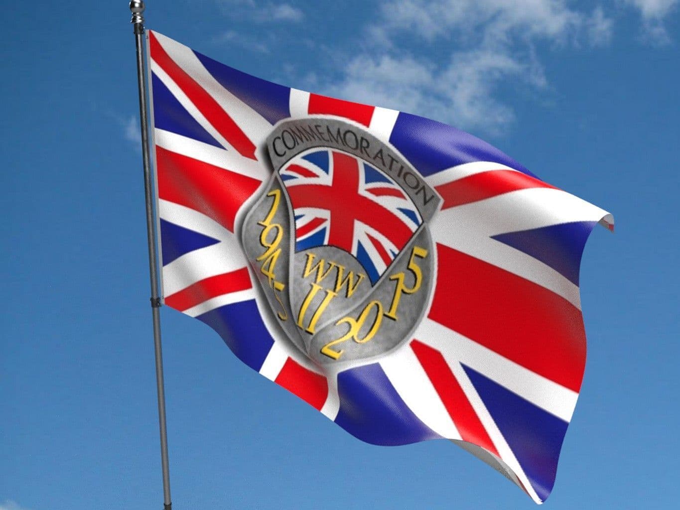 WW11 70th Anniversary Flag | Buy WW11 70th Anniversary Flag | NWFlags