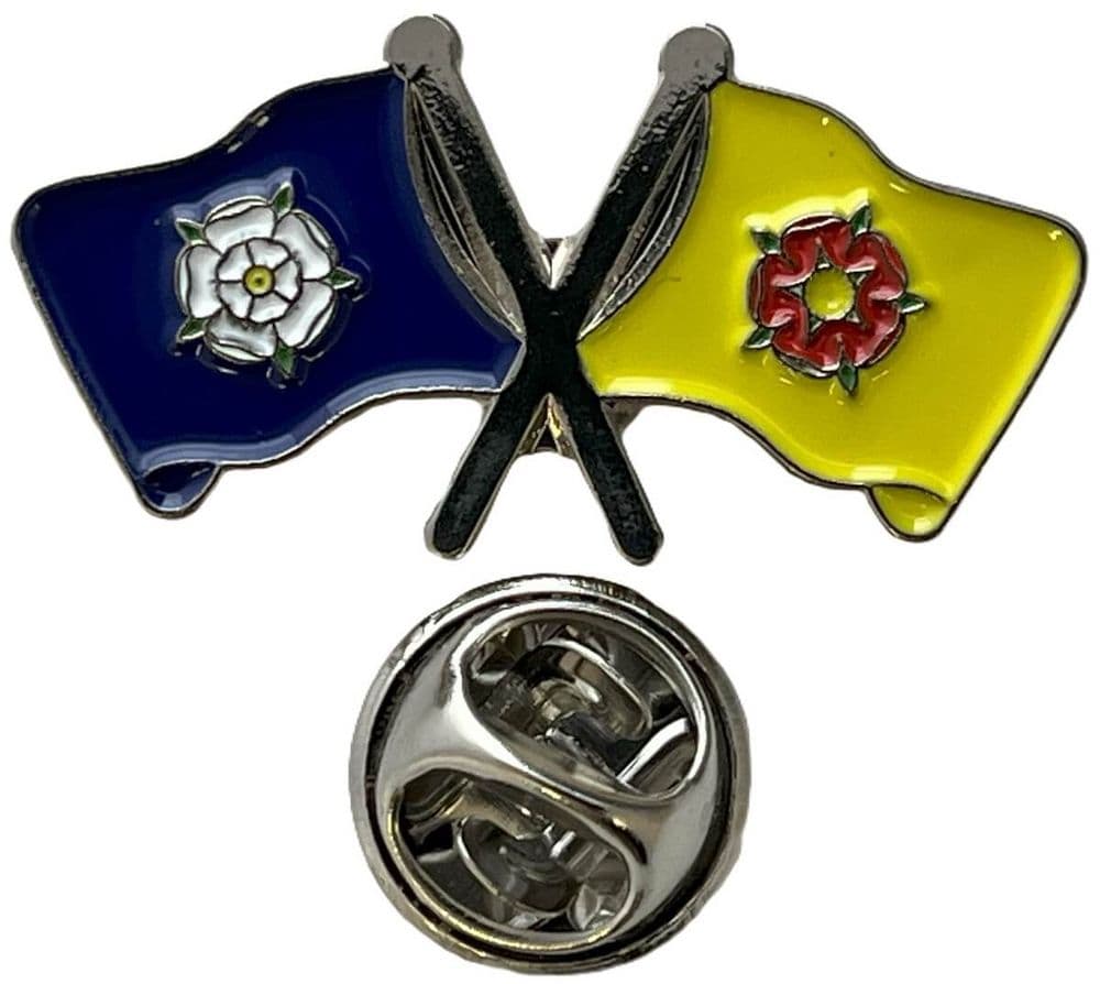 Yorkshire & Lancashire Pin Badge | Buy Yorkshire & Lancashire Pin Badge ...