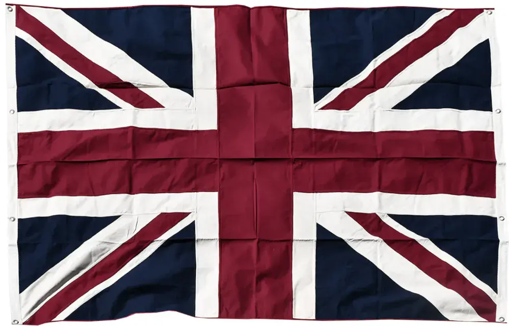 Union Jack Aged Style Sewn Cotton Flag 240cm x 180cm - 8 Eyelets
