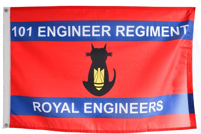 101 Engineer Regiment British Army Flag with Eyelets