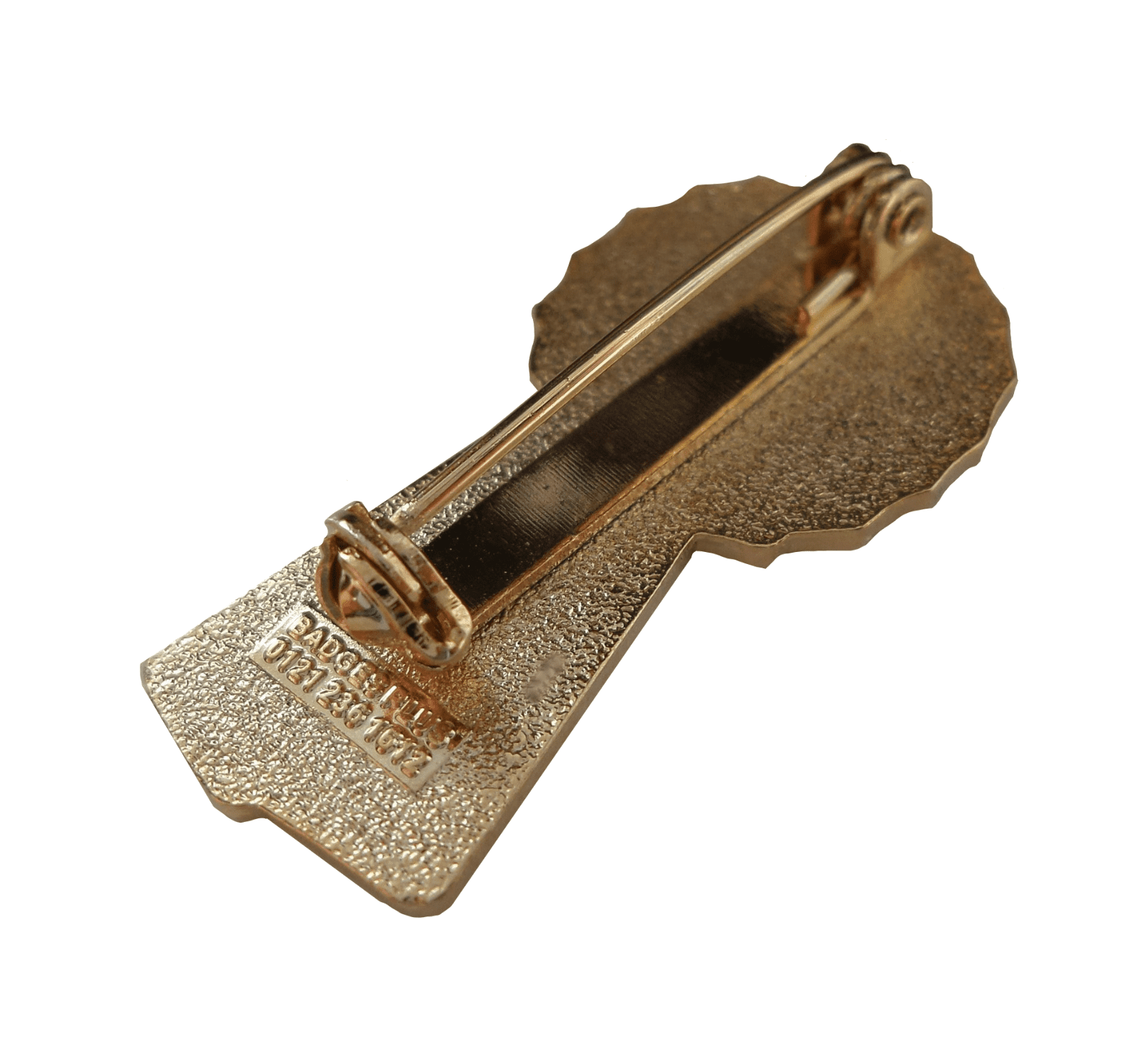 1st Place Gold Rosette Pin Badge