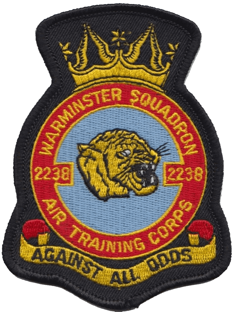 2238 Warminster Squadron Air Training Corps ATC RAF Crest Embroidered Patch