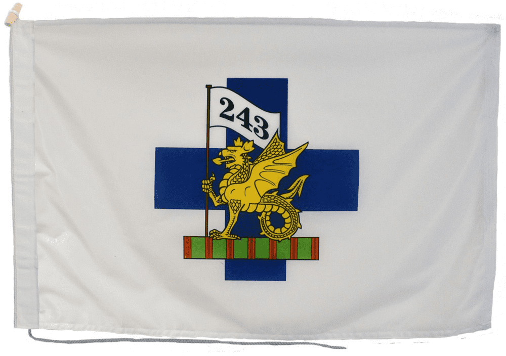 243 Wessex Multi-Role Medical Regiment British Army Flag with Rope & Toggle