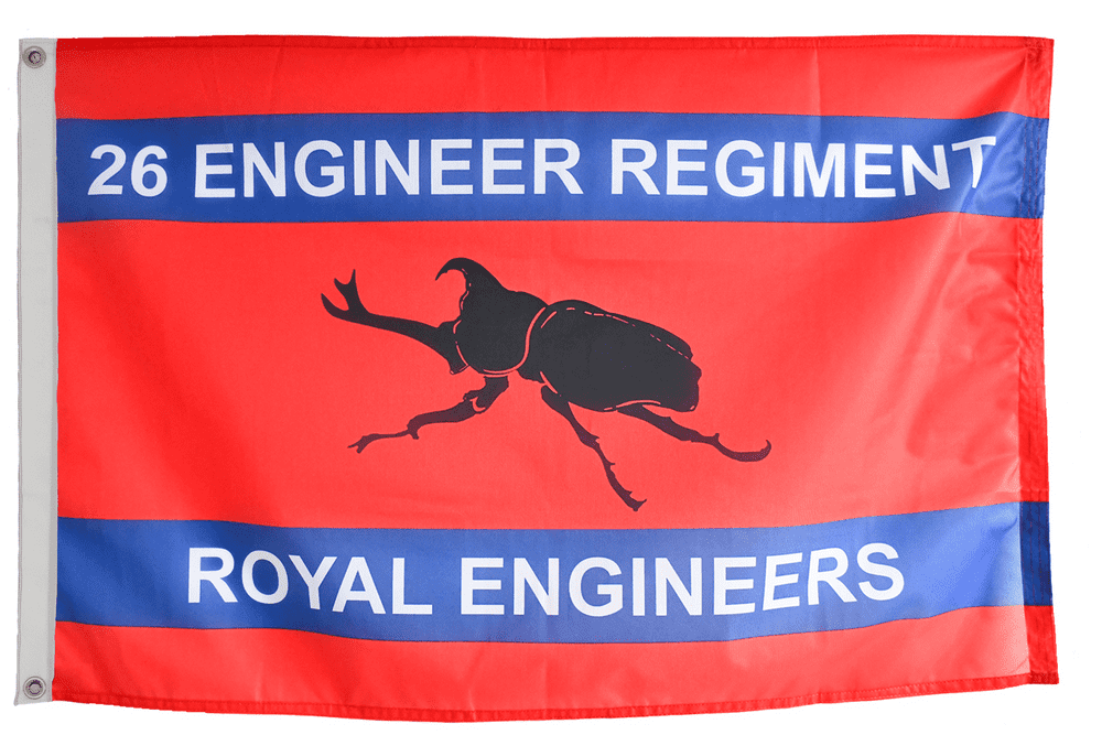 26 Engineer Regiment British Army Flag with Eyelets
