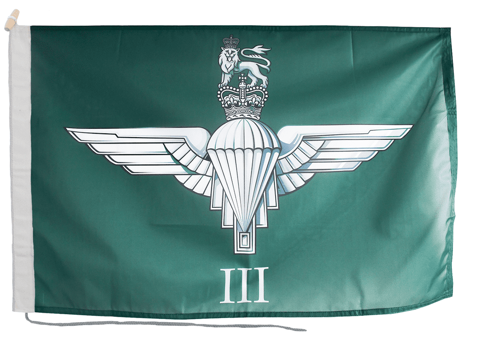 3 Parachute Regiment British Army Flag with Rope & Toggle