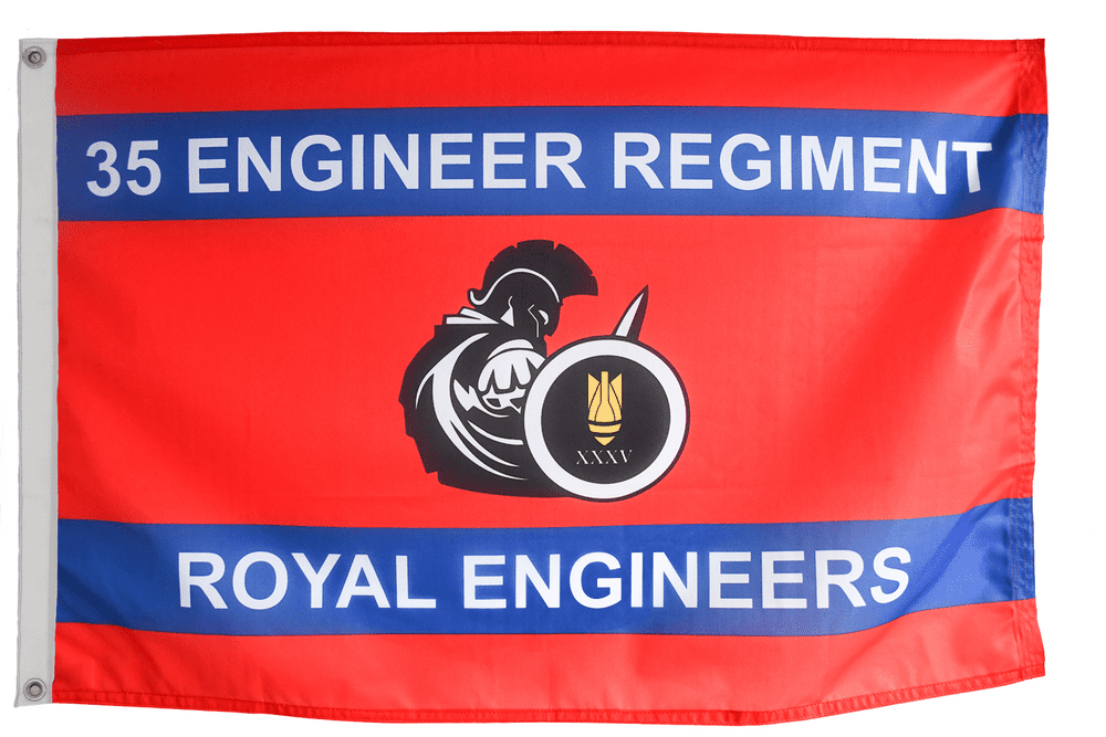35 Engineer Regiment British Army Flag with Eyelets