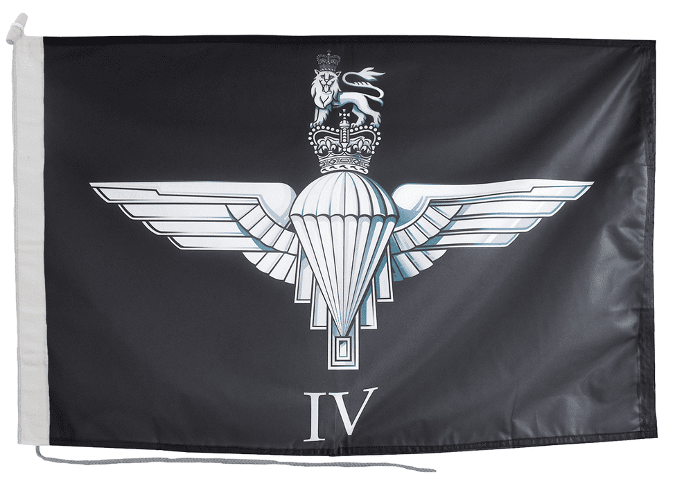 4 Parachute Regiment British Army Flag with Rope & Toggle