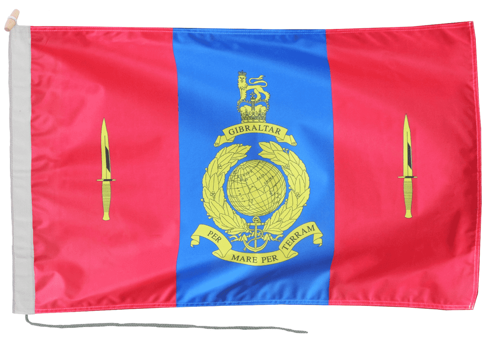 45 Commando Royal Marines Flag with Rope & Toggle